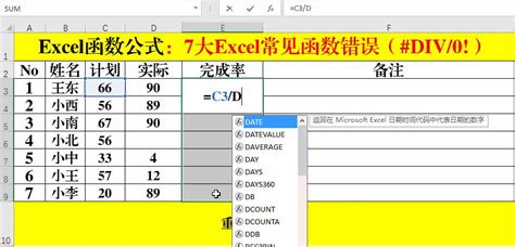 excel函数公式：excel常见错误代码 知乎