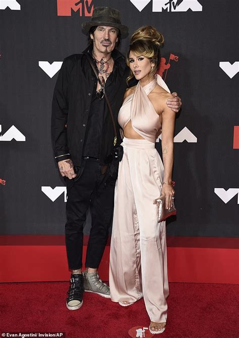 Tommy Lees Wife Brittany Furlan Flashes Her Chest After The Drummer