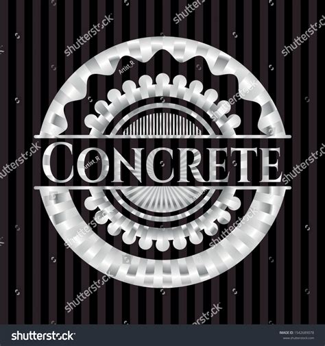 Concrete Silvery Emblem Vector Illustration Mosaic Stock Vector