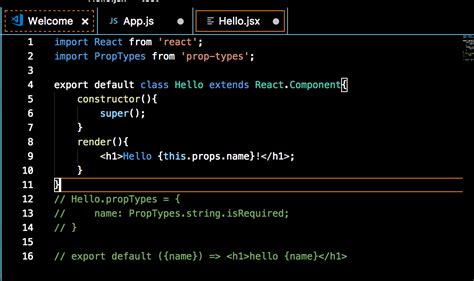 jsx attribute hint only displays for stateless functional component