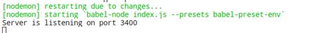 how to setup an express js server with nodemon and babel