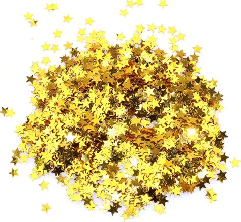 Buy Tegg Star Confetti 30 Grams 6mm Gold And Silver Stars Sequin