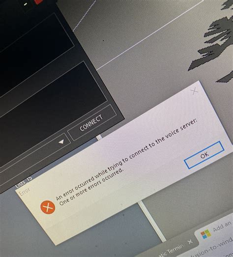 an error occurred while trying to connect to the voice server vatis