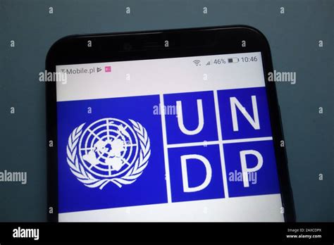 United Nations Development Programme Undp Logo On Smartphone Stock