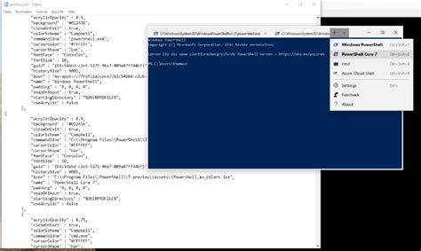 windows terminal die shell für wsl powershell und cmd