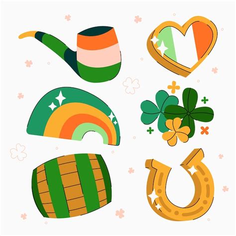 Free Vector Flat St Patricks Day Design Elements Collection