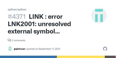 link error lnk2001 unresolved external symbol pyinit init