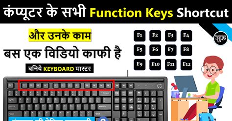 Function Key Use In Hindi Use Of F1 To F12 Function Keys In Hindi
