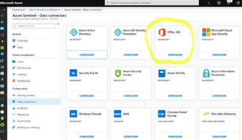 how to configure office 365 connector in azure sentinel managed sentinel