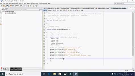 program java biodata youtube