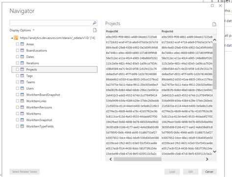 solved using odata feed to connect to azure devops all p