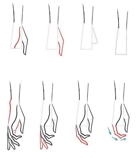 Anime Drawing Step By Step Hands
