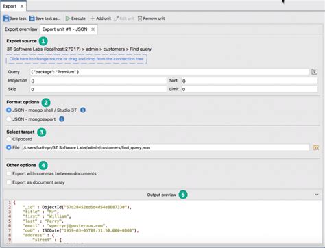 how to export mongodb to csv json sql and bson mongodump