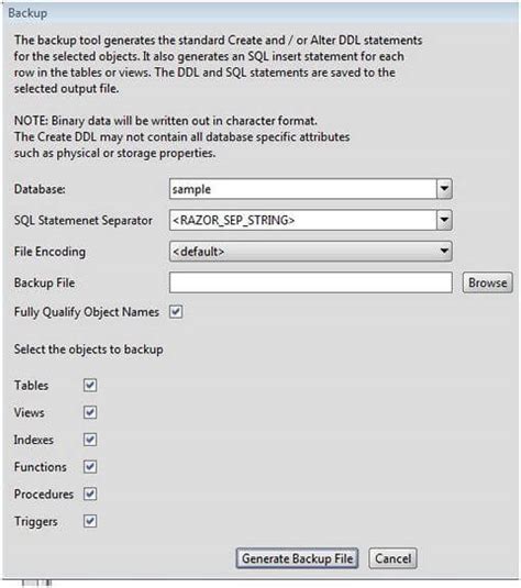 informix database backup tool for mac windows and linux
