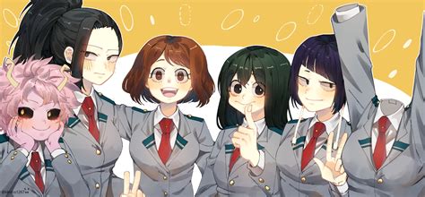 Tsuyu Asui Ochako Uraraka Uraraka Ochako 1080p Mina Ashido Kyoka
