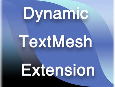 dynamic textmesh extension gui 도구 unity asset store