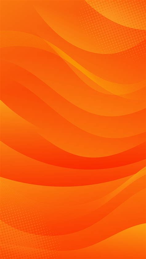 Abstract Background Orange Color With Wavy Lines And Gradients Is A