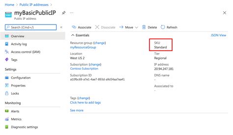 upgrade a public ip address azure portal microsoft docs
