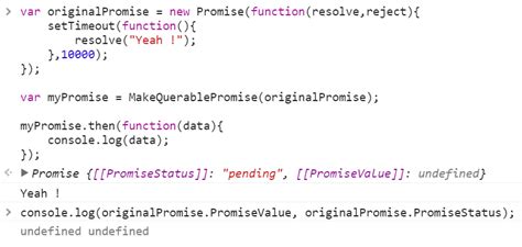 how to check if a javascript promise has been fulfilled rejected or