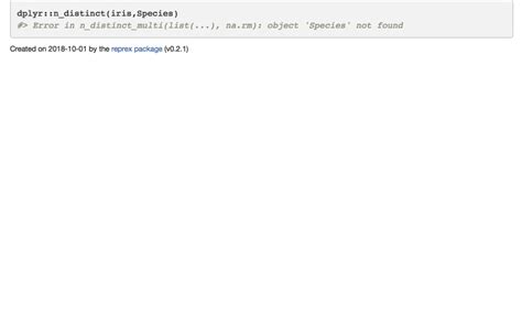 using n distinct tidyverse posit community
