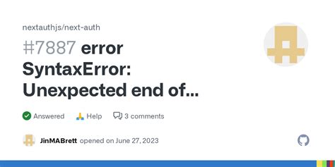 error syntaxerror unexpected end of json input · nextauthjs next auth