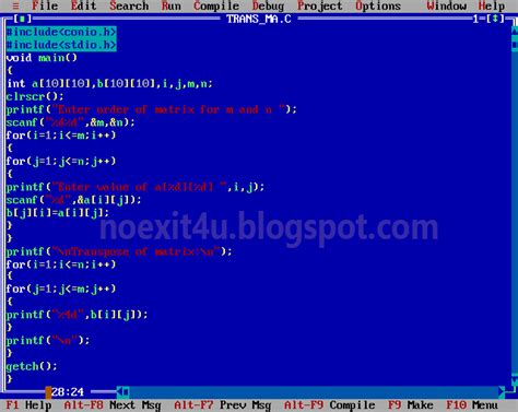 c program to find out the transpose of a matrix tendevelopers