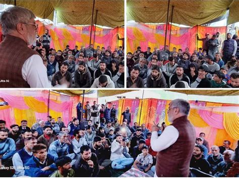 On Election Campaign Trail Jknc Senior Leader Aga Syed Mehmood