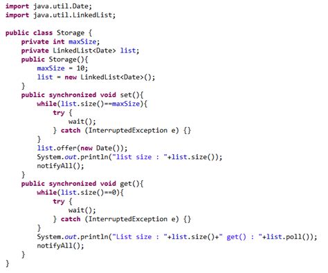 java latte producer consumer problem in java using wait