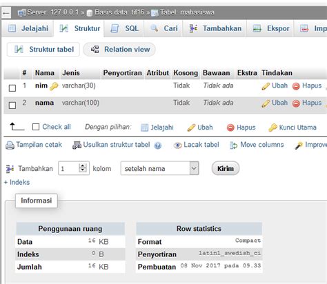 cara menampilkan database mysql denga php informan it