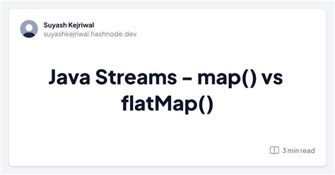 java streams map vs flatmap