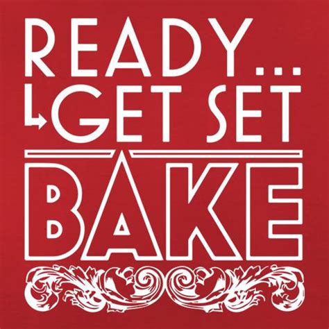 Ready Get Set Bake Classic Fit Mens Tee By Chargrilled