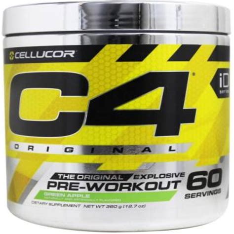 Buy Cellucor C4 Original Pre Workout Powder Green Apple 60 Servings
