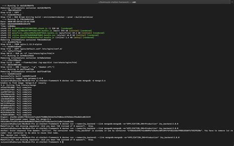 after running docker command getting makefile 16 missing separator