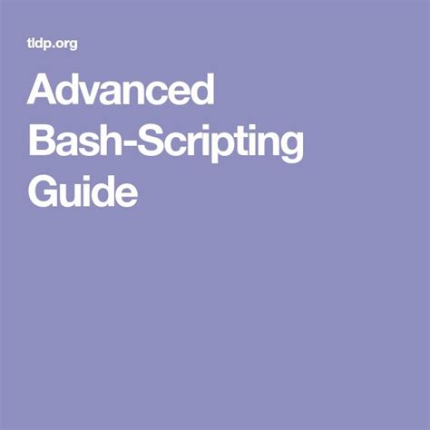 advanced bash scripting guide teaching coding script linux