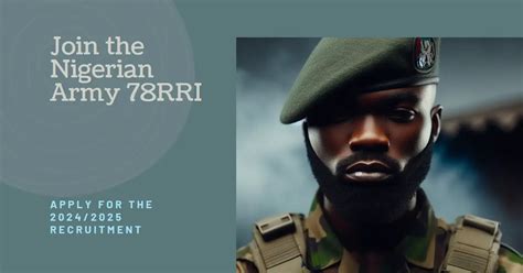 Nigerian Army 78rri Recruitment 2024 2025 Application Form Portal