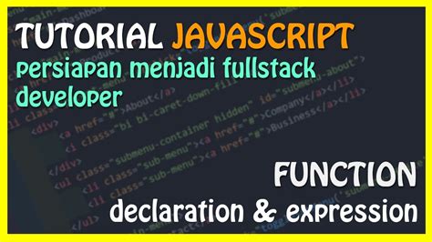 javascript function declaration and expression tutorial part 4 youtube