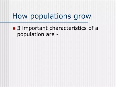 Ppt How Populations Grow Powerpoint Presentation Free Download Id