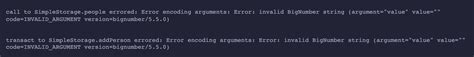 ether solidity error encoding arguments error invalid bignumber