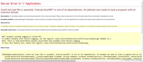 could not load file or assembly for ocr2anycom exe com interface an