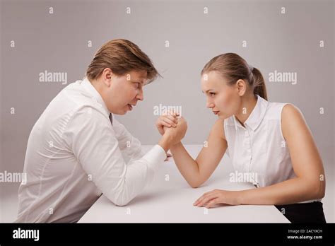 Man Arm Wrestling