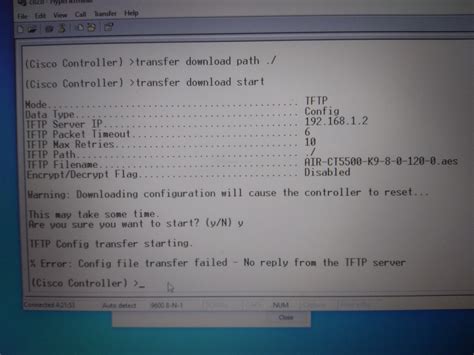 solved wlc 5508 config file failing with tftpd64 cisco community