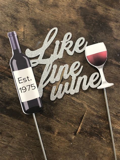 Wine Cake Topper Like Fine Wine Cake Topper Birthday Cake Etsy