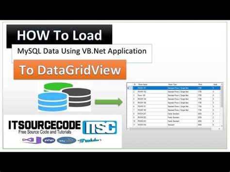 how to load mysql data using vb application to