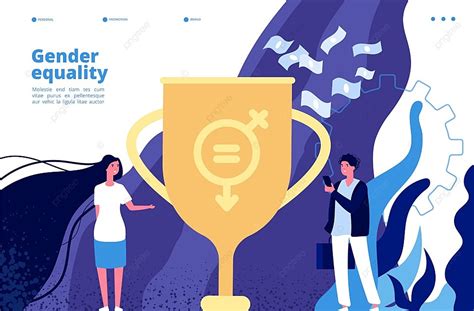 Gender Equality Concept Feminism Rights Background Symbol People