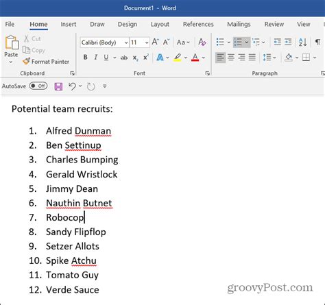 How To Sort Microsoft Word Lists Alphabetically