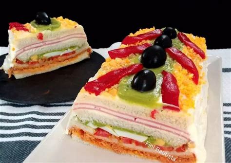 Pastel Salado Con Pan De Molde Receta De Fini Bautista Angulo Cookpad