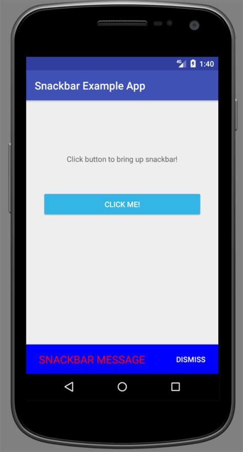 android snackbar tutorial setup action handling and ui customization