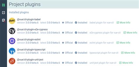 ui plugin info vue cli