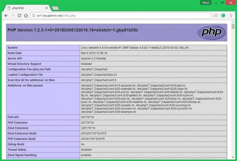 hhow to install lamp apache mysql php on debian 9