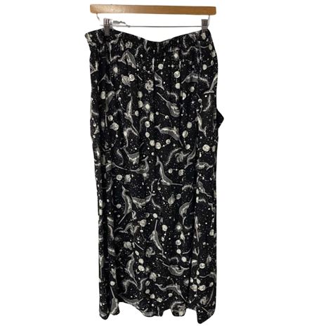 Dangerfield Womens Size 20 Plus Size Maxi Black Pattern S